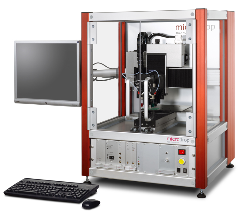 Microarray Printing Biochip Spotting On Autodrop Positioning Systems Microdrop Technologies Gmbh